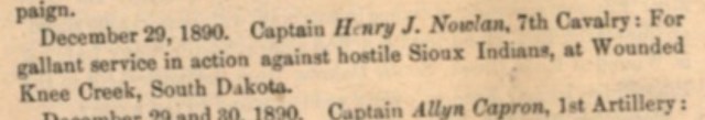 Captain Henry James Nowlan, Commander, I Troop 7th Cavalry—Gallant ...
